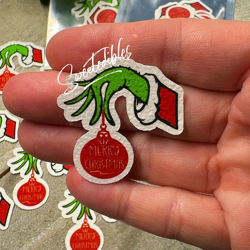 Edible Grinch Cake Topper - Etsy