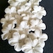 12 Pieces White Gum Paste Flowers Edible Cake Decorations SILVER ...