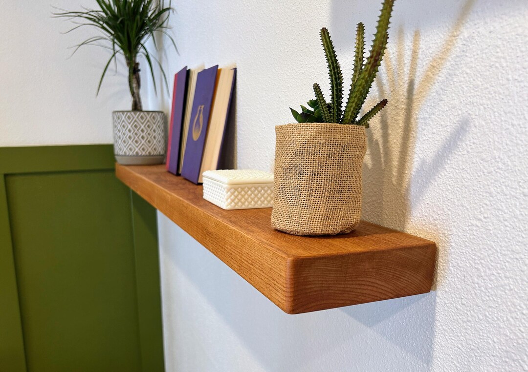 Beautiful Solid Wood Floating Shelves - Etsy
