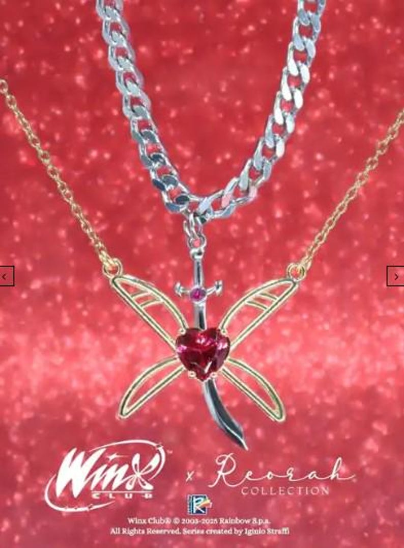 Winx Club® Musa and Riven Couple Necklace - Etsy