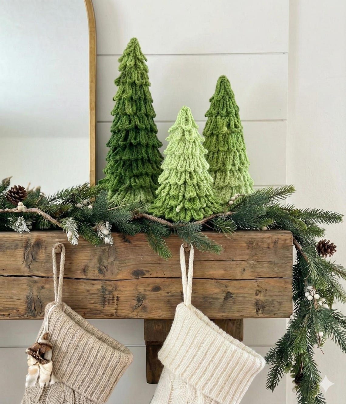 Loopy Christmas Tree Crochet Pattern PDF, Easy Holiday Decor Crochet ...