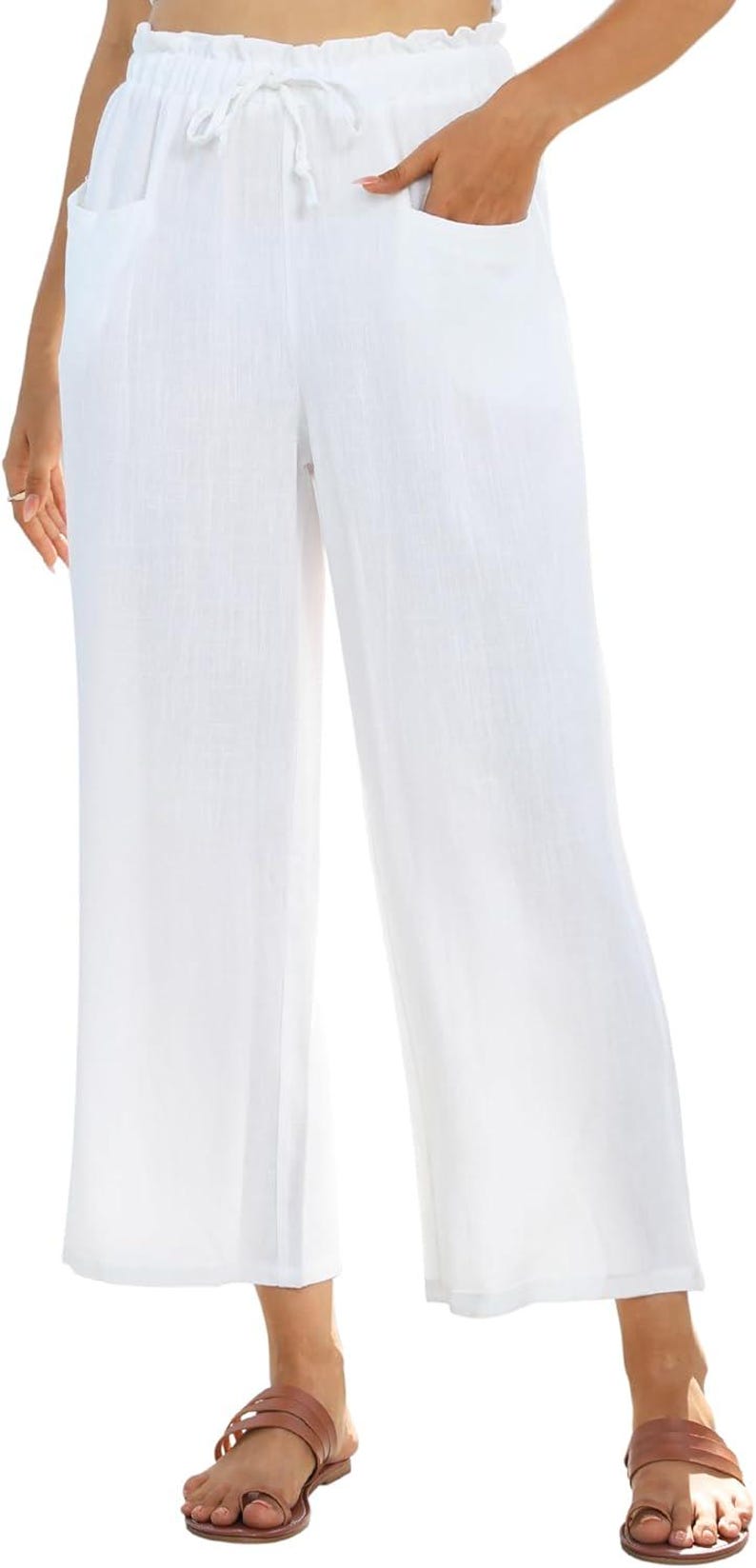 Palazzo Wrap Pants Sewing Pattern PDF: Easy Linen Culottes (digital ...