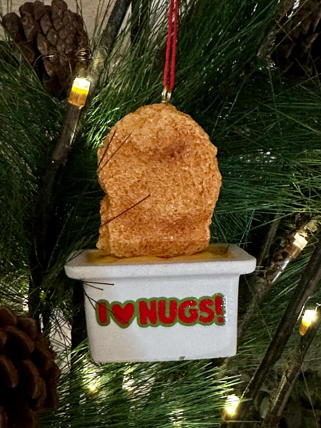 Chicken Nugget Ornament I Love Nugs! Gift Christmas Holiday Tree - Etsy