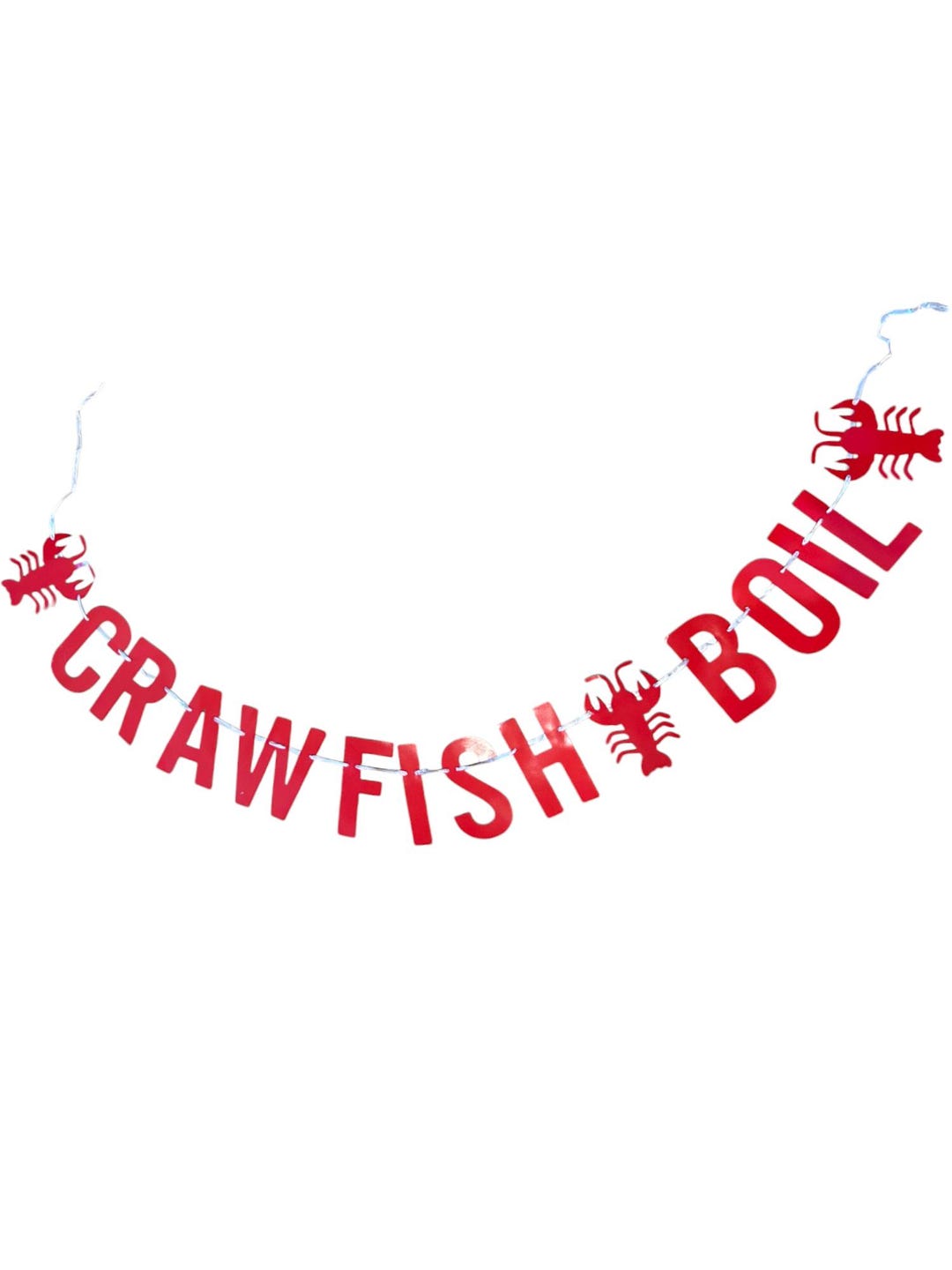 Lobster Crawfish Boil Welcome Seafood Party Banner Set Yard Decor Red ...