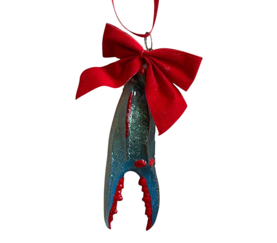 Blue Crab Claw, Crustacean, Christmas Ornament, Seafood Boil Decor ...
