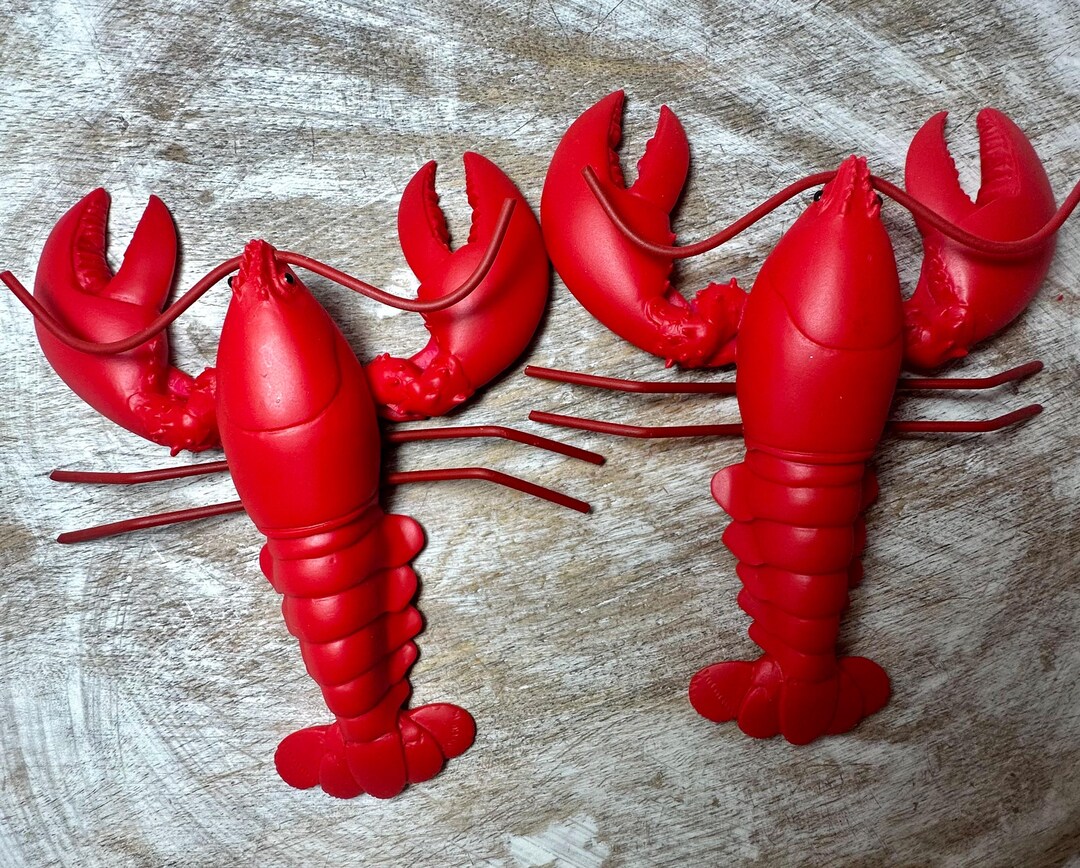Crawfish Boil Party Decor Red Resin Lobster Embellishment Table-top ...
