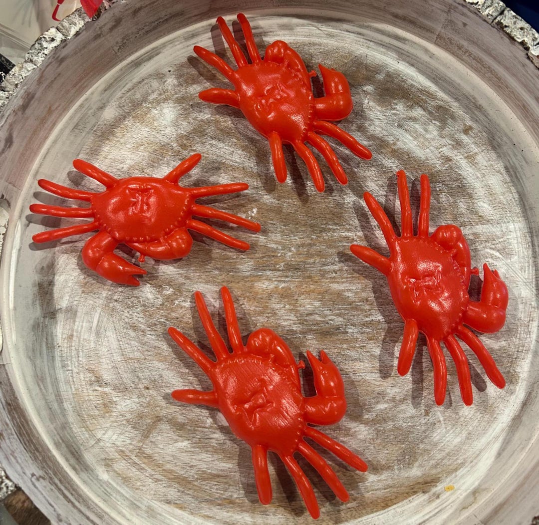 Crawfish, Crab, Seafood Boil, Party Decor, Red Plastic Crab ...