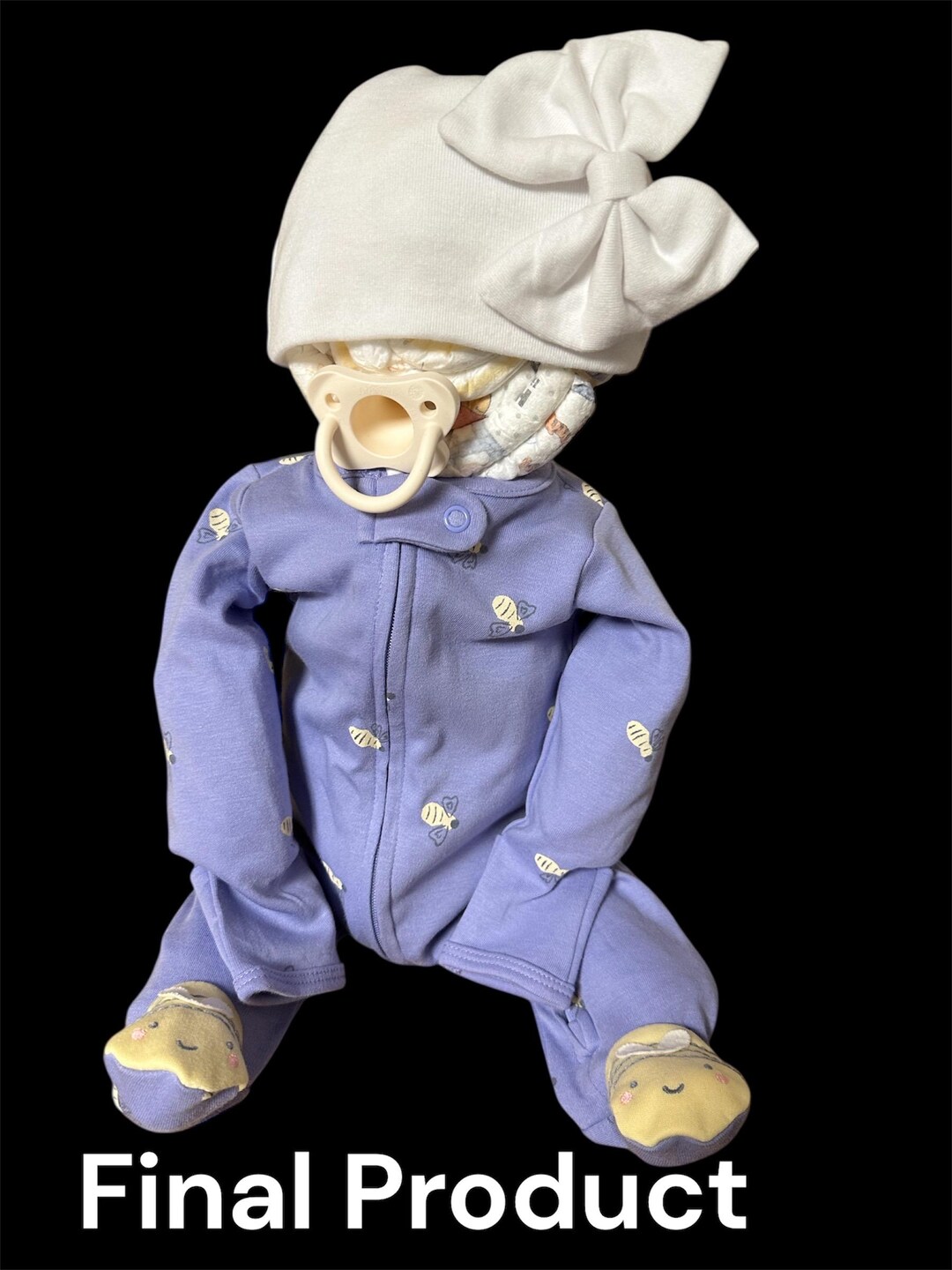 Little Bumble Bee Themed Diaper Cake Kit- - Easy Baby Shower Gift ...