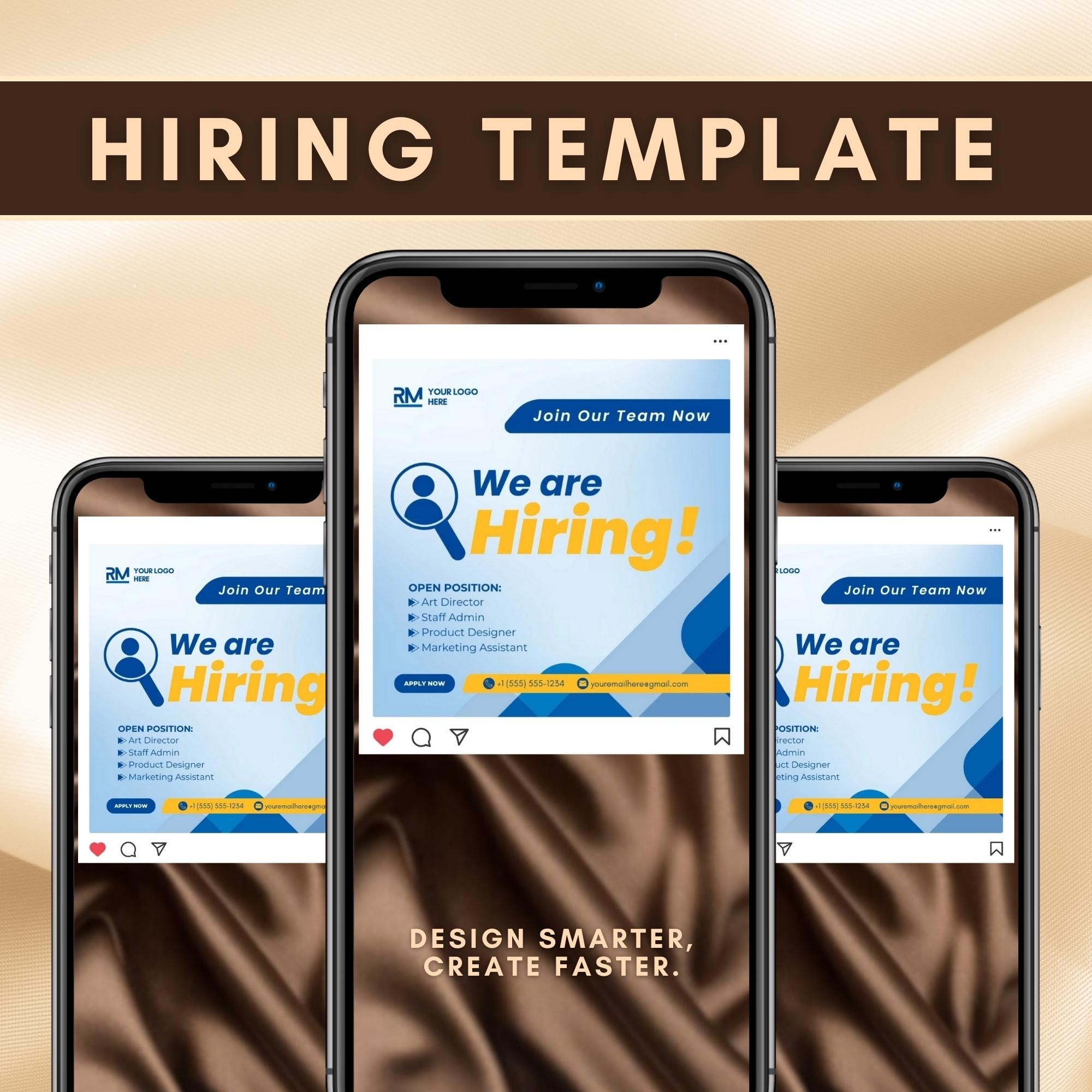 We Are Hiring Template | Editable Canva Job Vacancy Post | Facebook ...