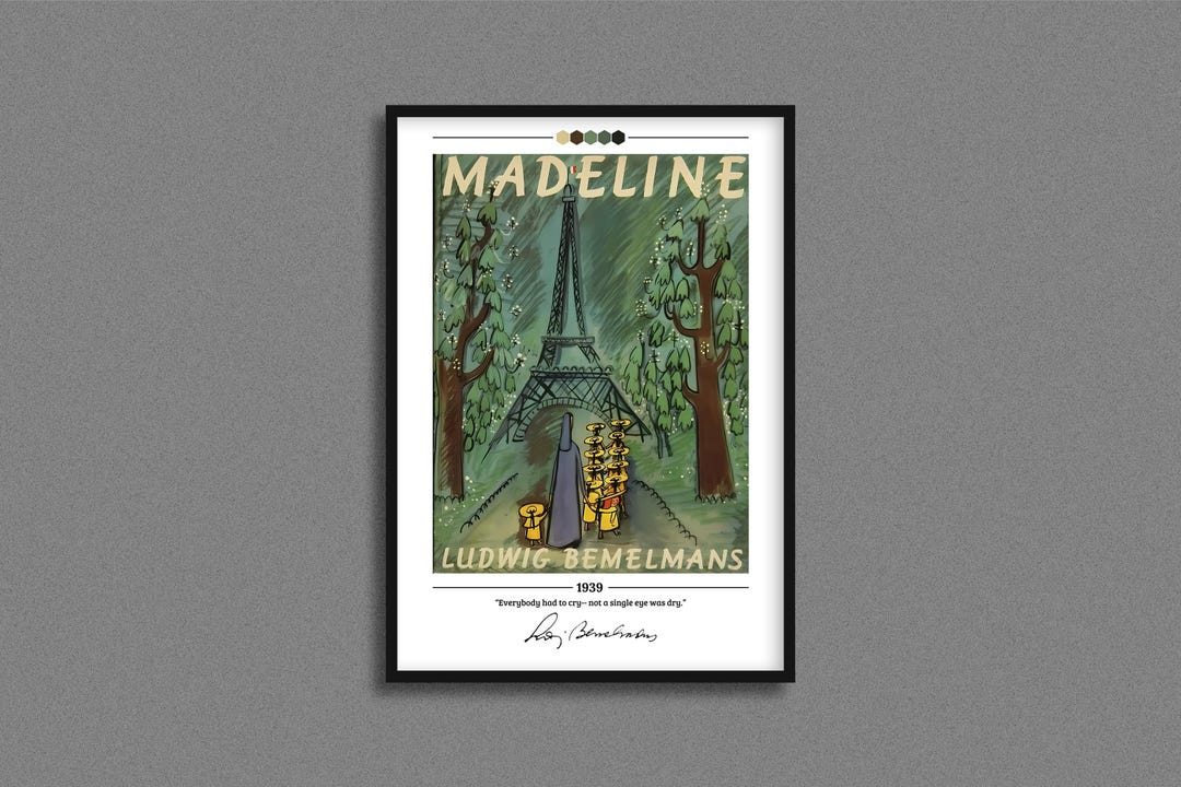 Madeline Book Cover Poster | Ludwig Bemelmans | Madeline Poster ...