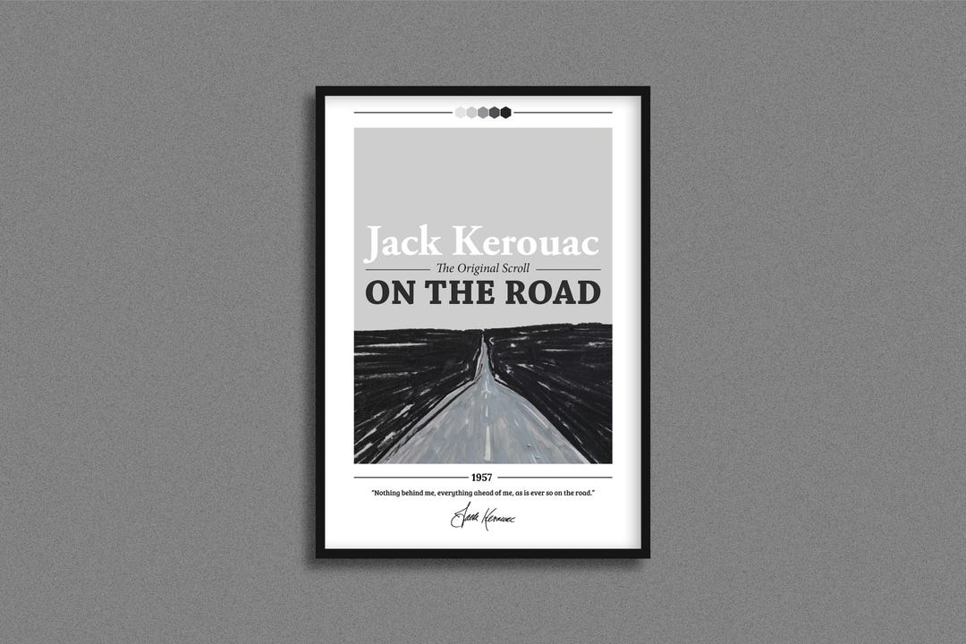 On the Road Book Cover Poster | Jack Kerouac | on the Road Poster ...