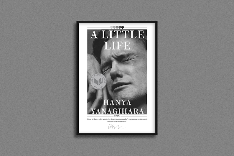 A Little Life Book Cover Poster | Hanya Yanagihara | A Little Life ...
