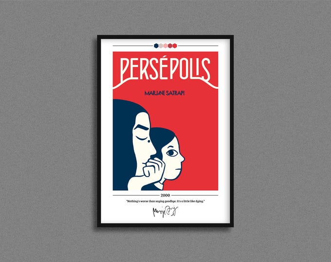Persepolis Poster, Marjane Satrapi Kunst, Feministischer Graphic Novel ...