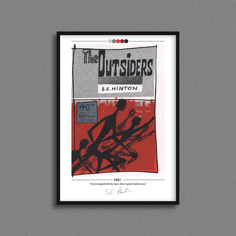 Outsiders Book Cover - Etsy
