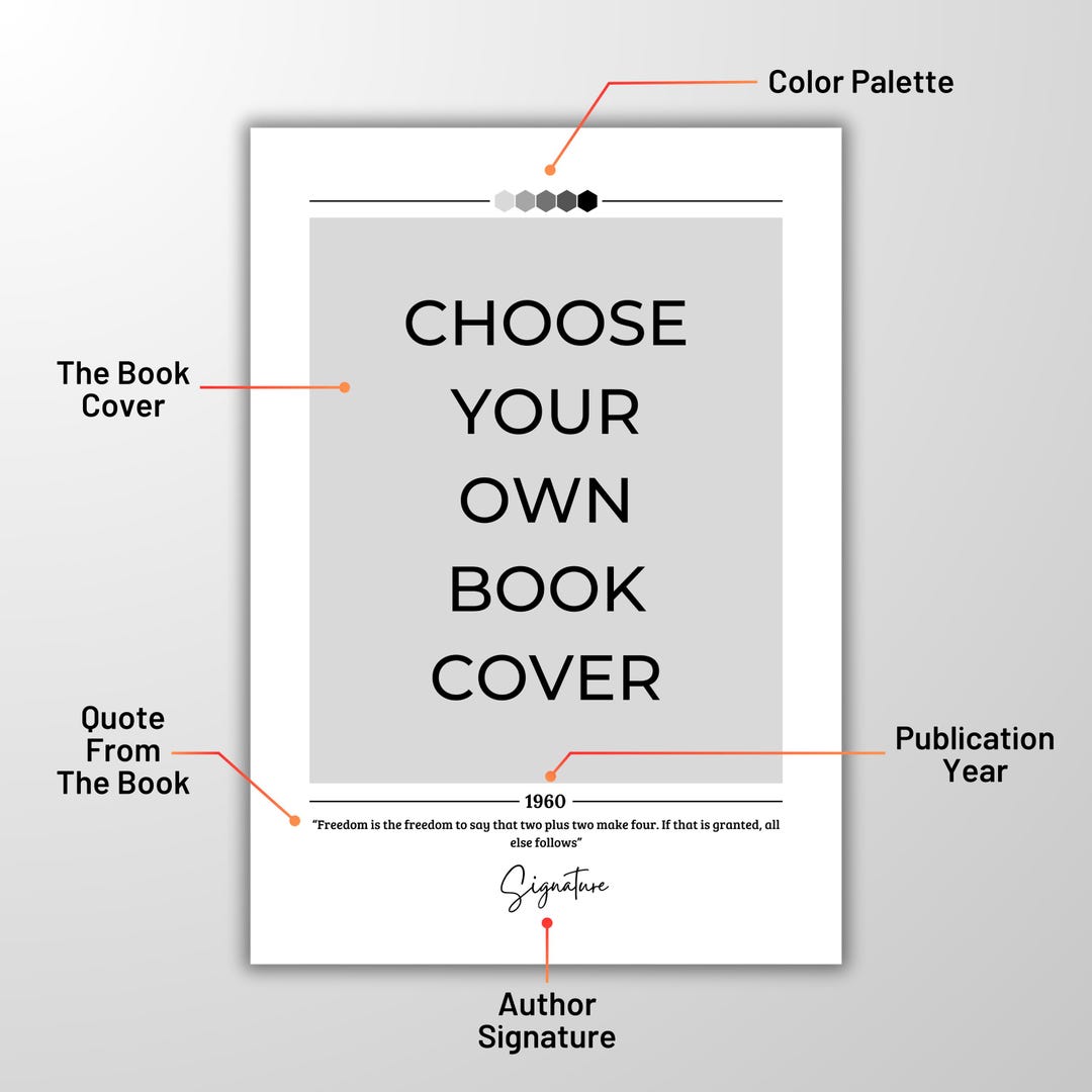 Request Your Own Book Cover Poster | Book Posters, Book Prints, Book ...