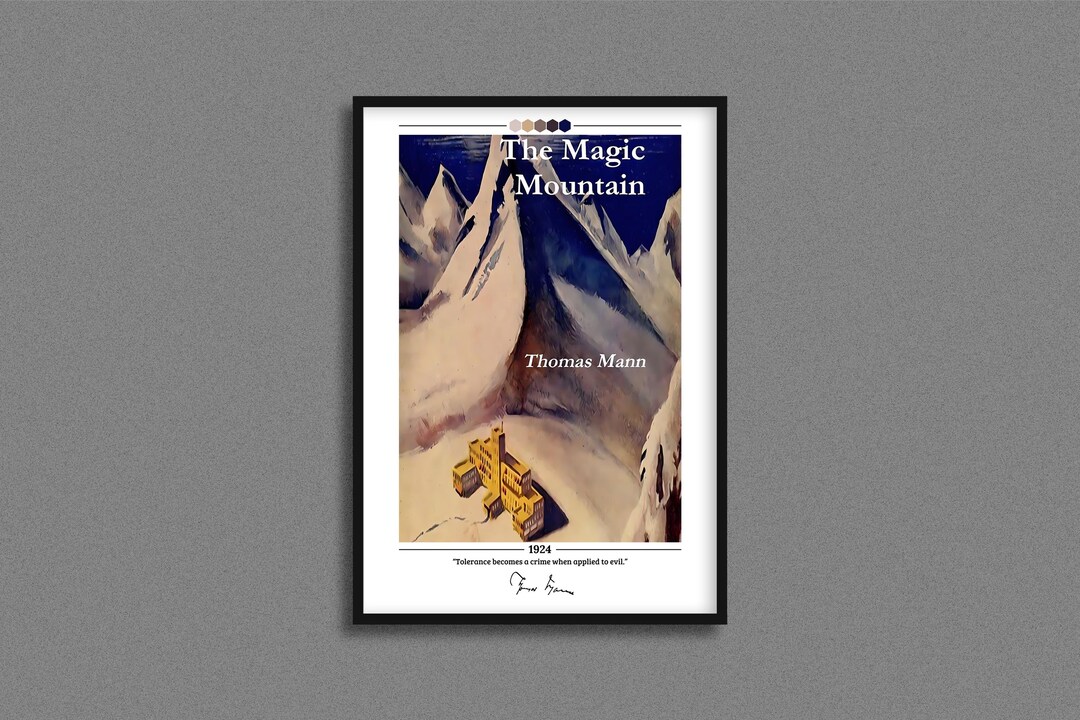 The Magic Mountain Book Cover Poster | Thomas Mann | the Magic Mountain ...