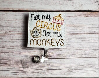 Monkey Badge Reel | Etsy