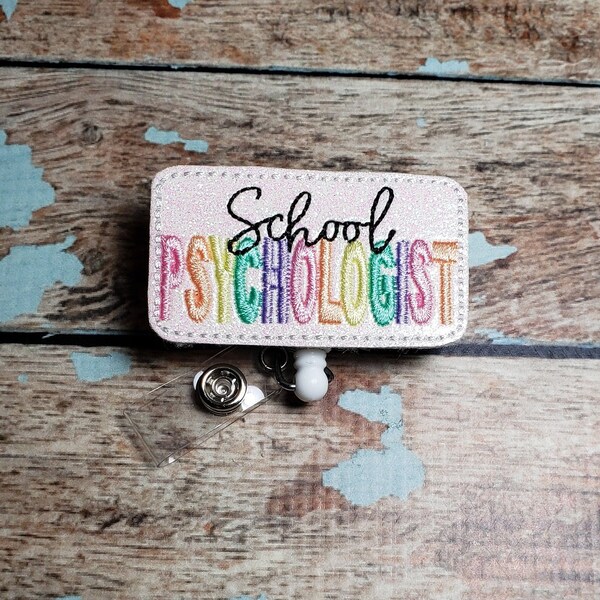 School Psychologist Id Clip - Etsy