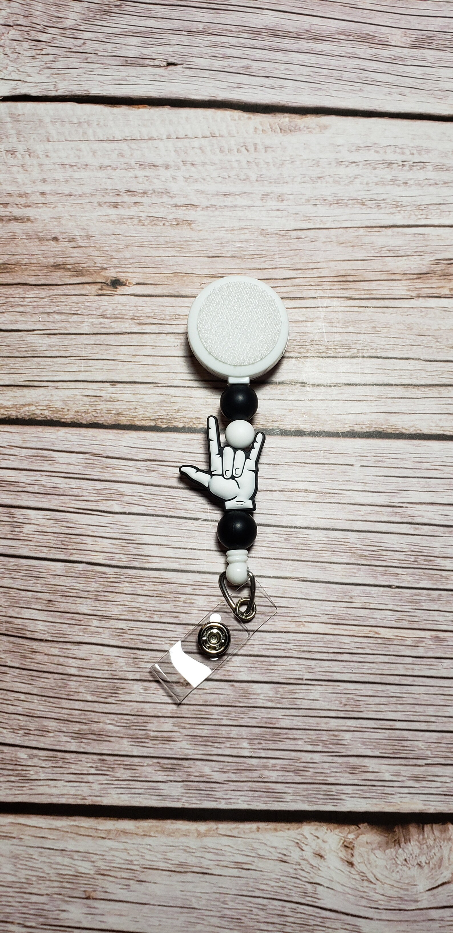 ASL Badge Reel I Love You Badge Sign Language Badge - Etsy