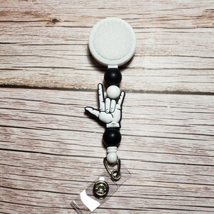 ASL Badge Reel I Love You Badge Sign Language Badge - Etsy