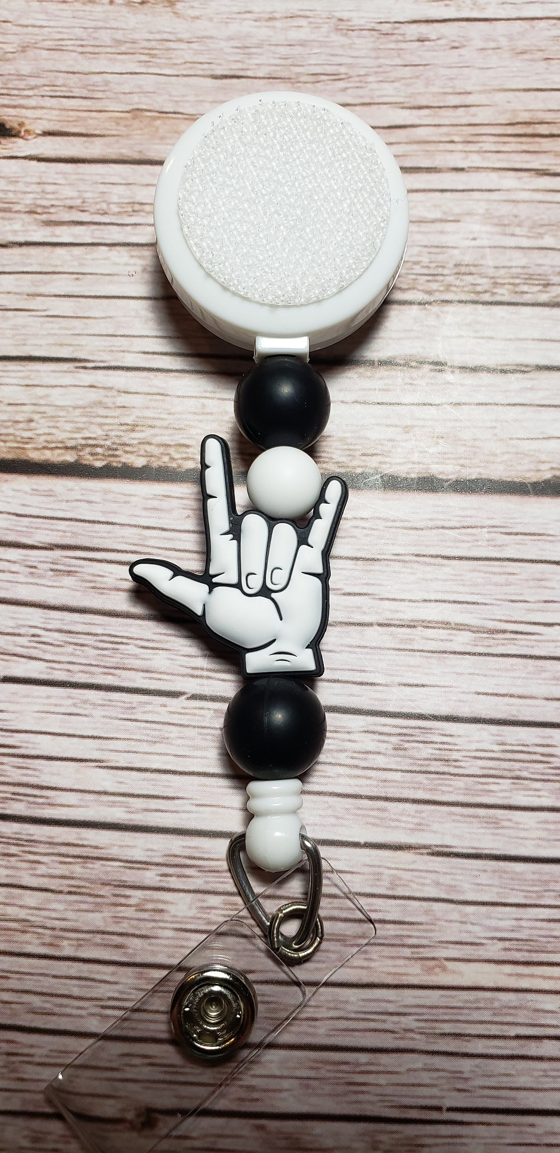 ASL Badge Reel I Love You Badge Sign Language Badge - Etsy