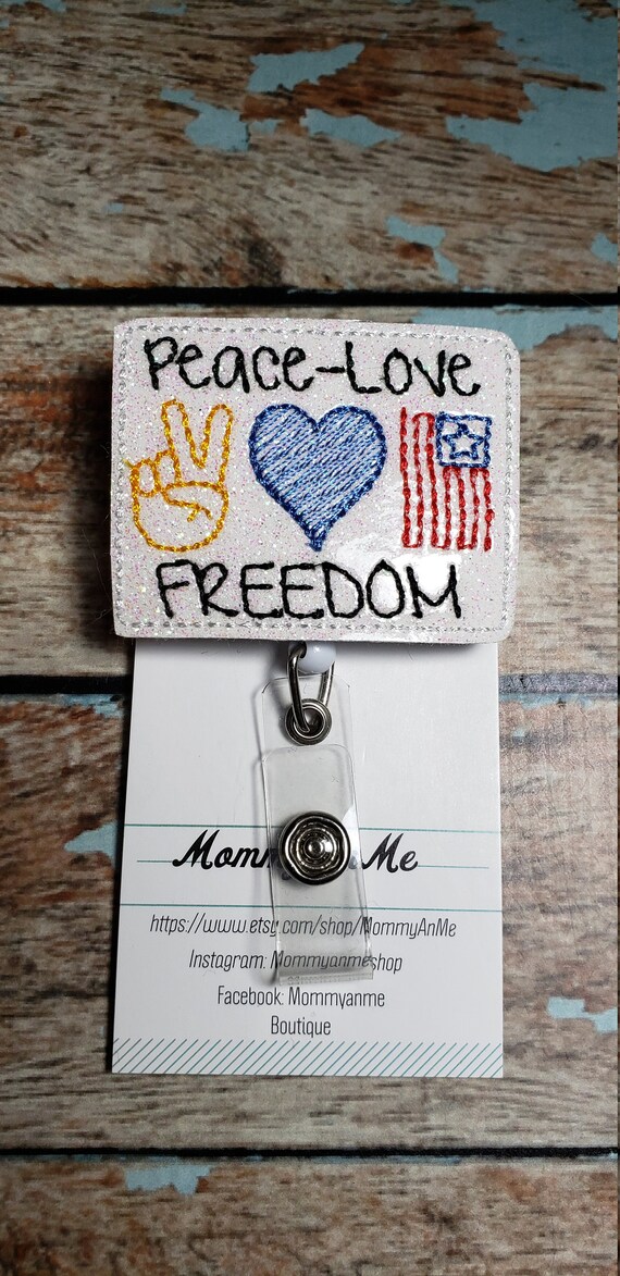 Freedom Badge Reel Independence Day Badge Reel 4th of July - Etsy