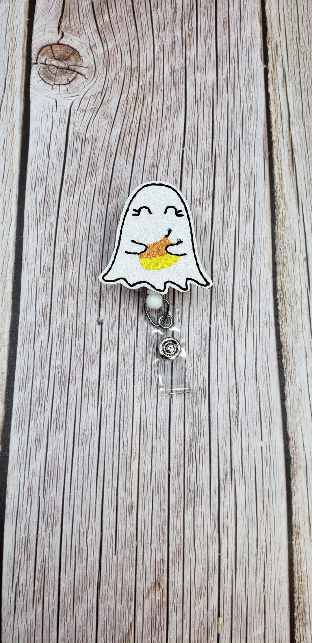 Halloween Badge Reel, Ghost Badge Reel, Retractable ID Badge Holder ...