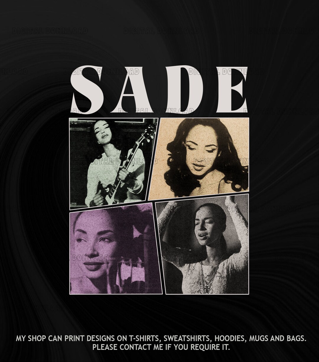 Sade Adu PNG, Sade Png Digital Download File Sublimation, Svg File, PNG ...