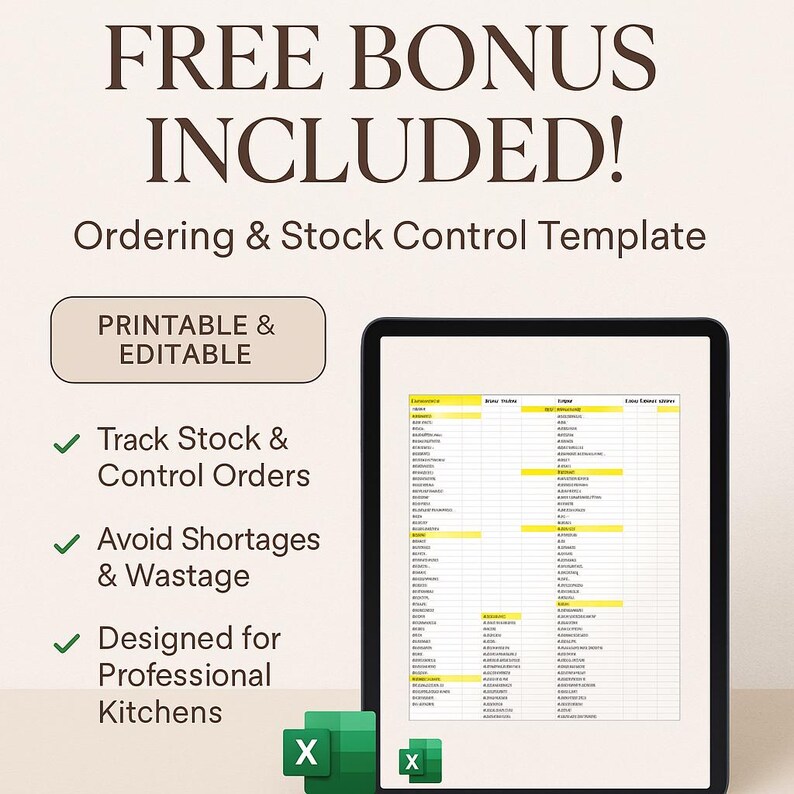 Kitchen Prep Organizer | Editable MEP Chef Planner | Printable ...