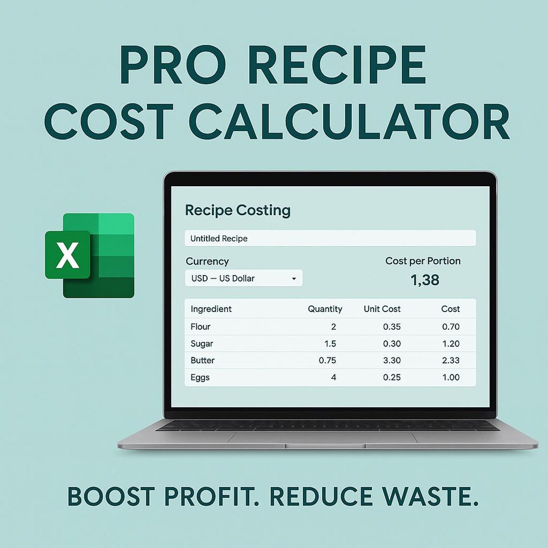 Food Costing Calculator | Restaurant Management | Profit Tracker | Menu ...
