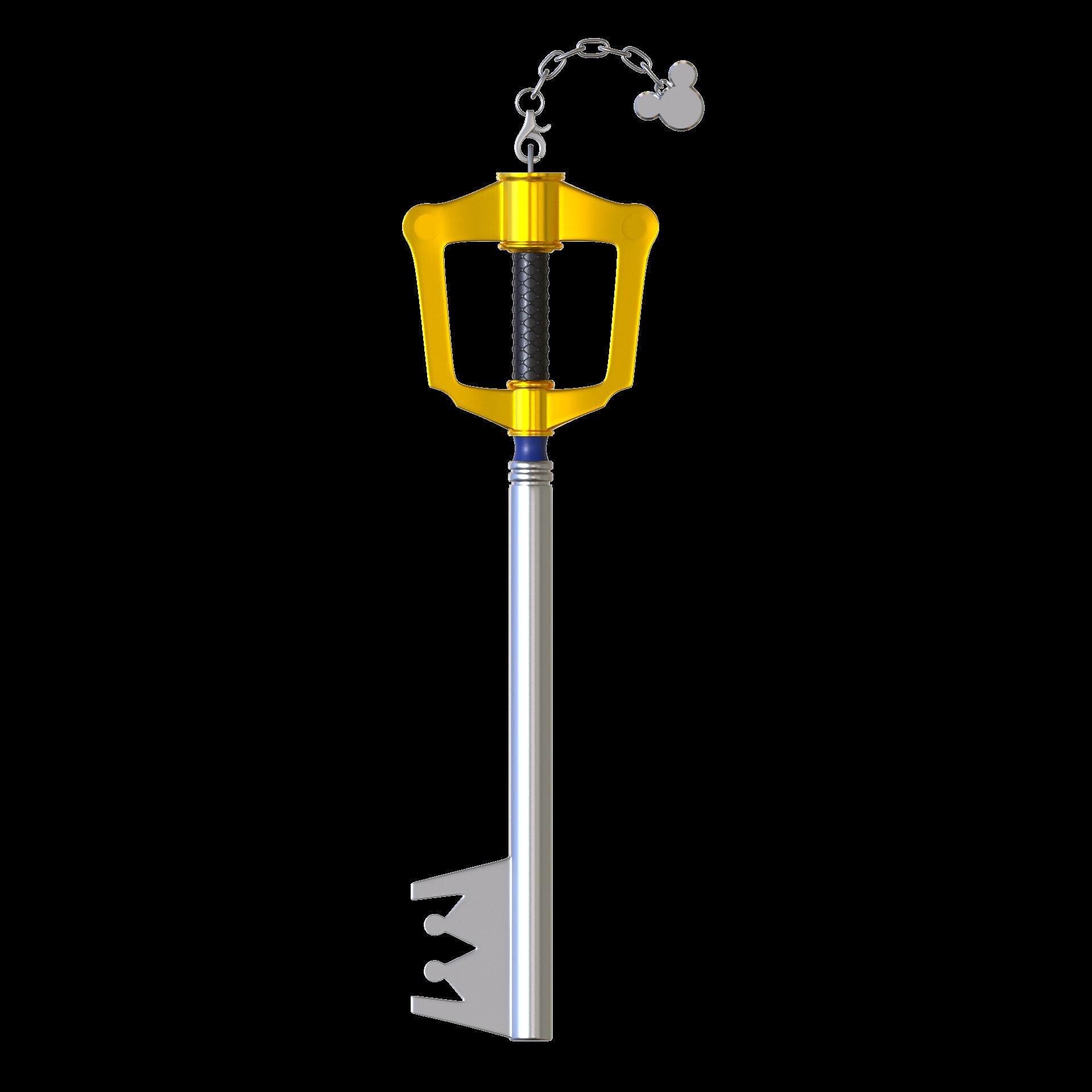 Keyblade Kingdom Hearts 3D Model, Kingdom Key Cosplay STL File, KH3 ...
