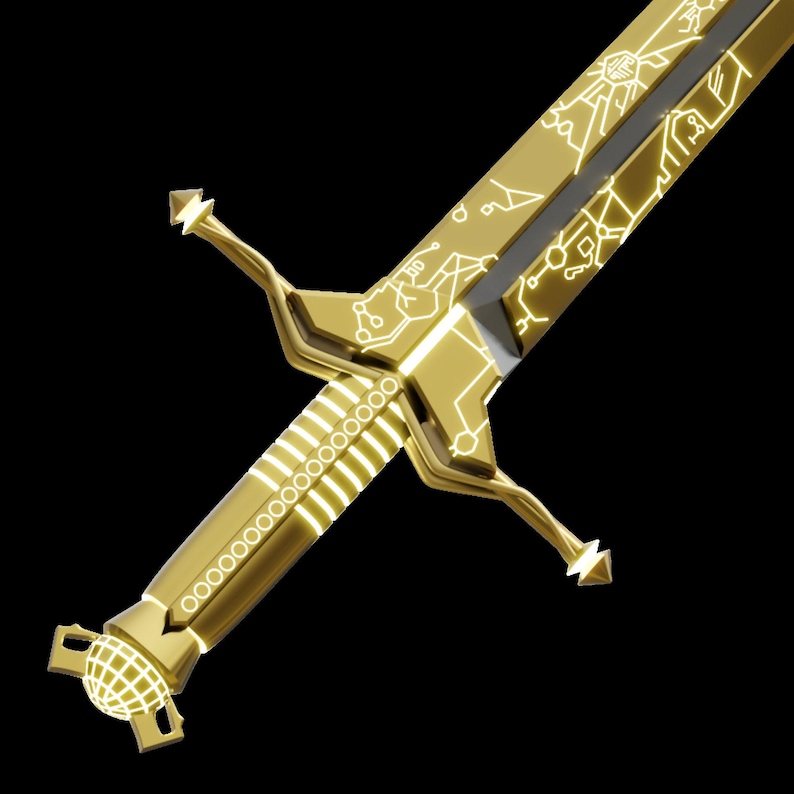 Sword of Eden 3D Model, Assassin's Creed Cosplay STL File, Costume 3D ...