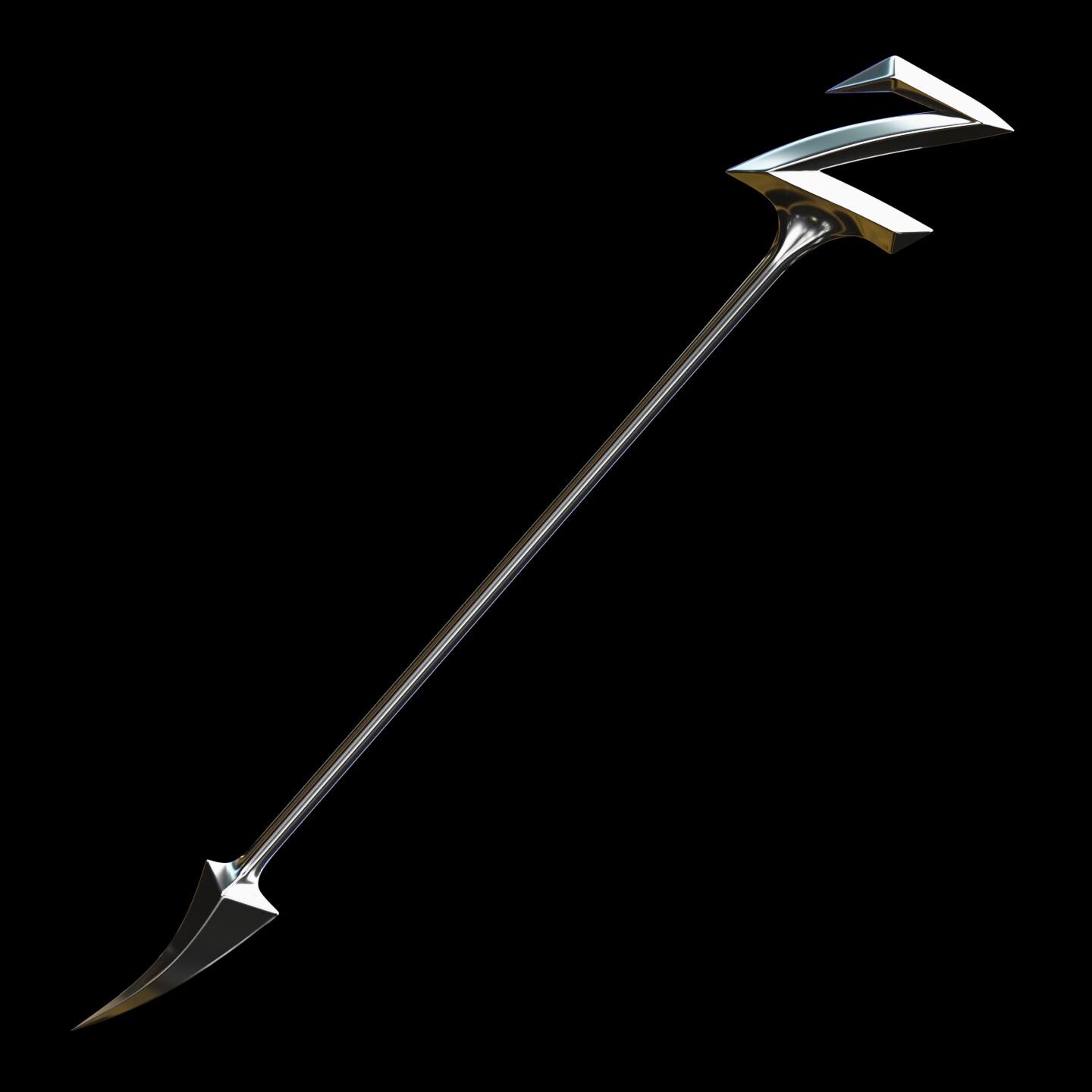 Lord Zedd Staff 3D Model, Power Rangers Cosplay STL File, Lord Zedd ...