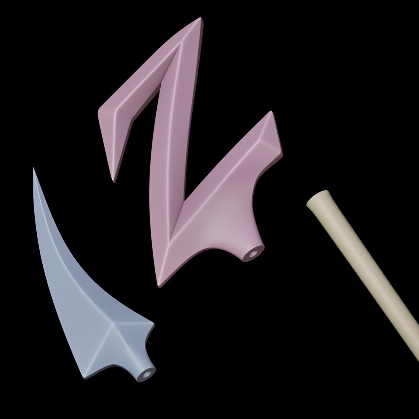 Lord Zedd Staff 3D Model, Power Rangers Cosplay STL File, Lord Zedd ...