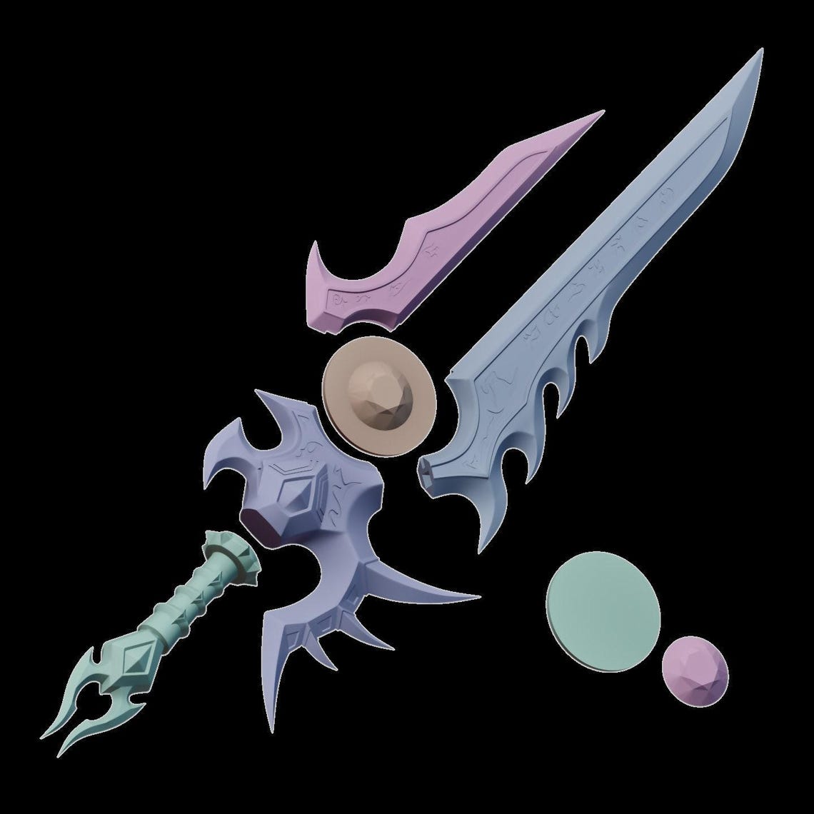 Kingsmourne Sword 3D Model, World of Warcraft Cosplay STL File, Anduin ...