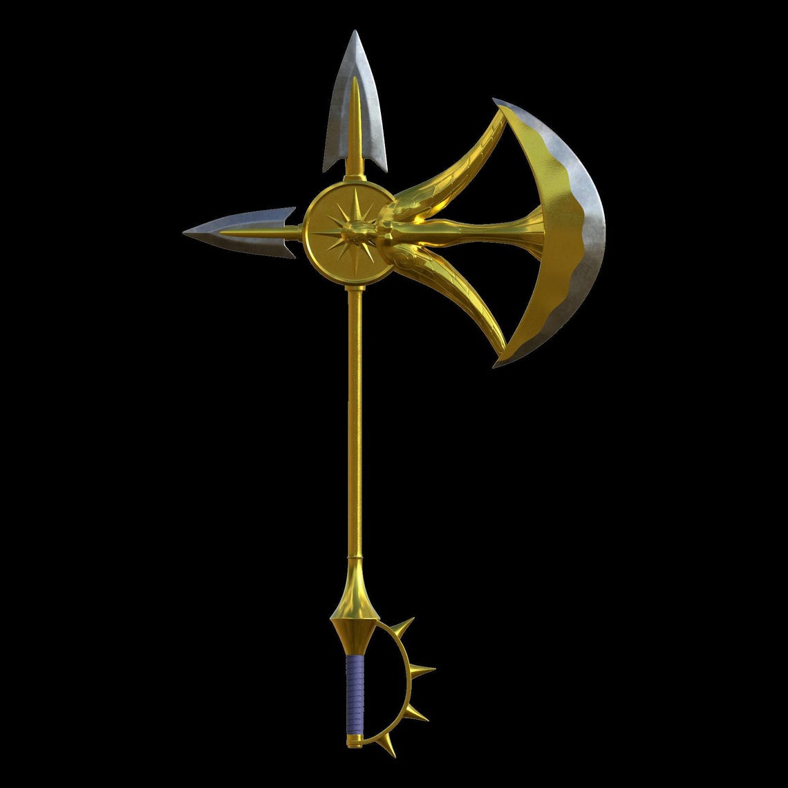 Divine Axe Rhitta 3D Model, Escanor Sacred Treasure STL File, Seven ...