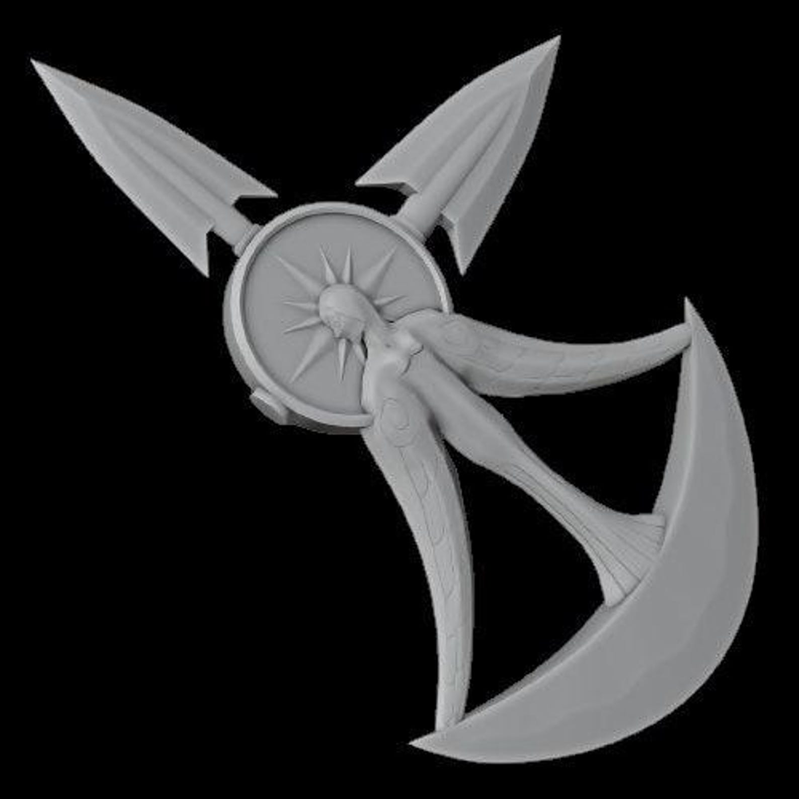 Divine Axe Rhitta 3D Model, Escanor Sacred Treasure STL File, Seven ...