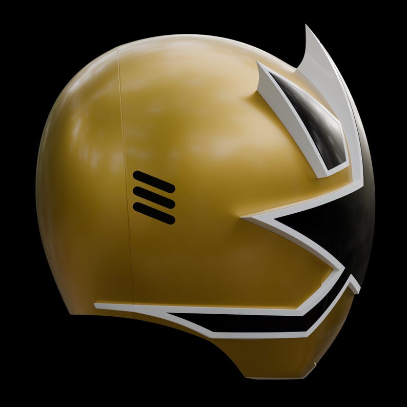 Gold Samurai Ranger Helmet 3D Model, Power Rangers Samurai Cosplay STL ...