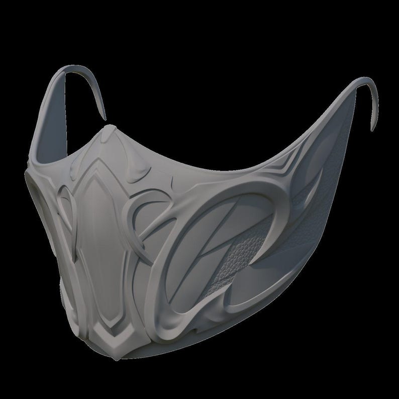 Sub-zero Mask 3D Model, Mortal Kombat 1 Cosplay STL File, MK1 Sub Zero ...