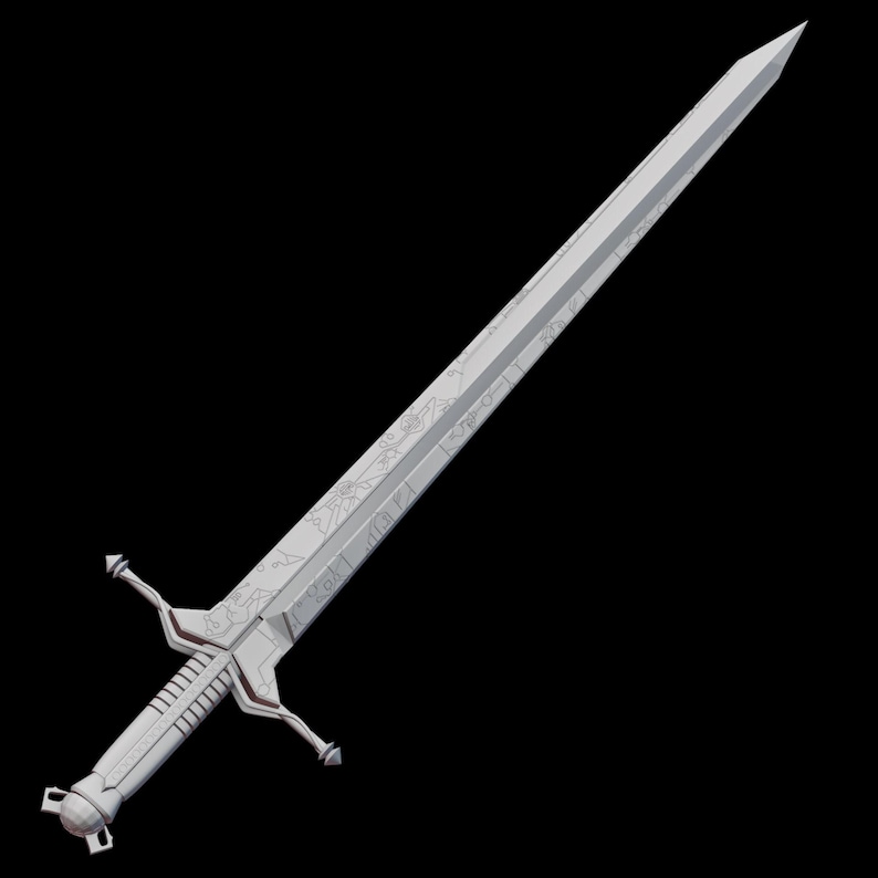 Sword of Eden 3D Model, Assassin's Creed Cosplay STL File, Costume 3D ...