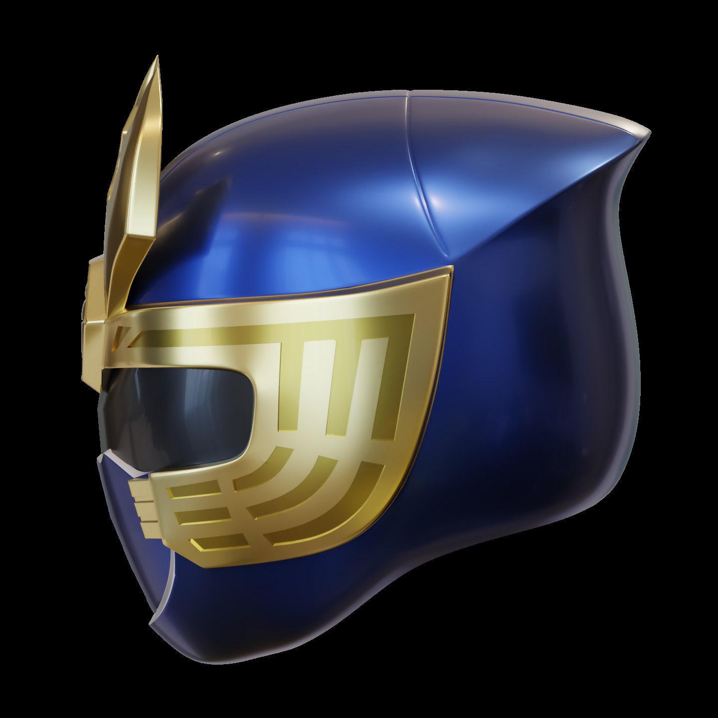 Navy Thunder Ranger Helmet 3D Model, Power Rangers Ninja Storm Cosplay ...