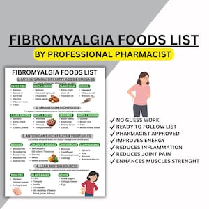 Fibromyalgia Food List - Etsy