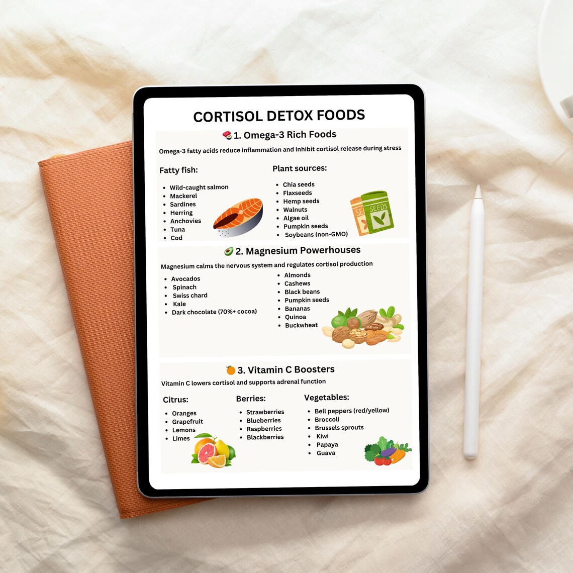 Cortisol Detox Diet Food List | Foods to Lower Cortisol Naturally ...