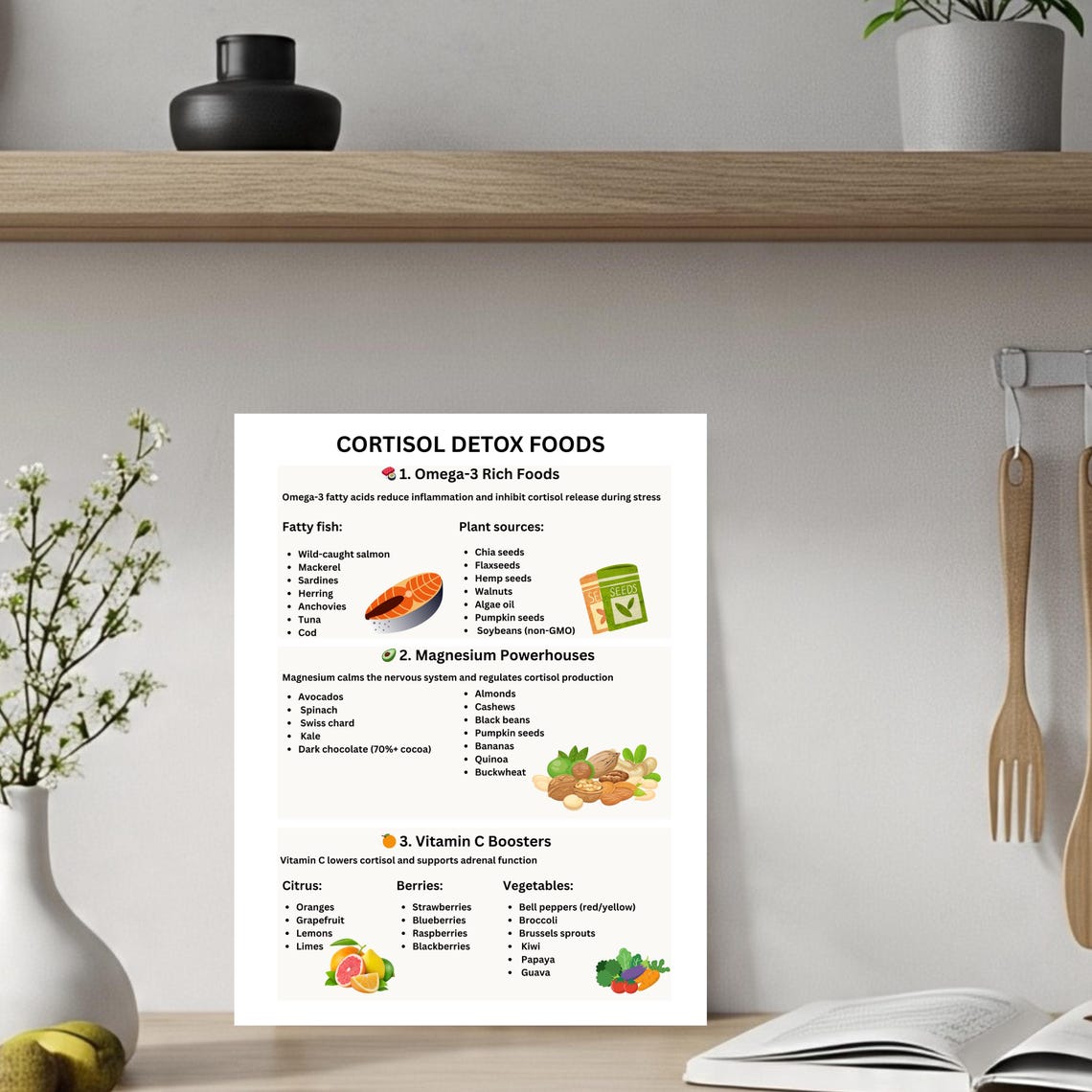 Cortisol Detox Diet Food List | Foods to Lower Cortisol Naturally ...