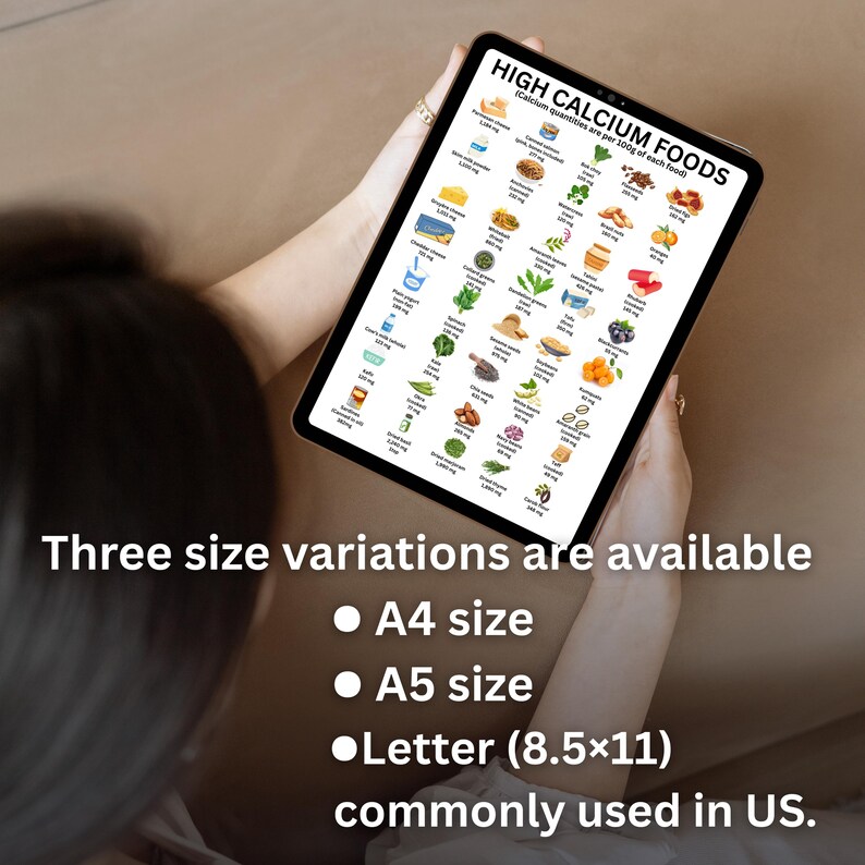 Calcium Rich Foods for High Calcium Meal Planning,high Calcium Chart ...