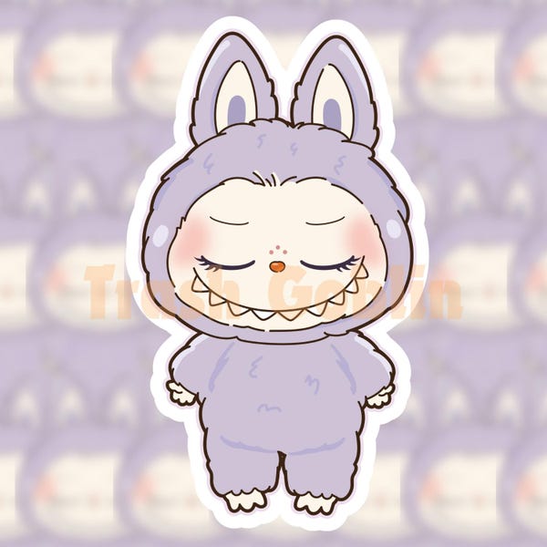 Labubu With Eyes Closed - Etsy
