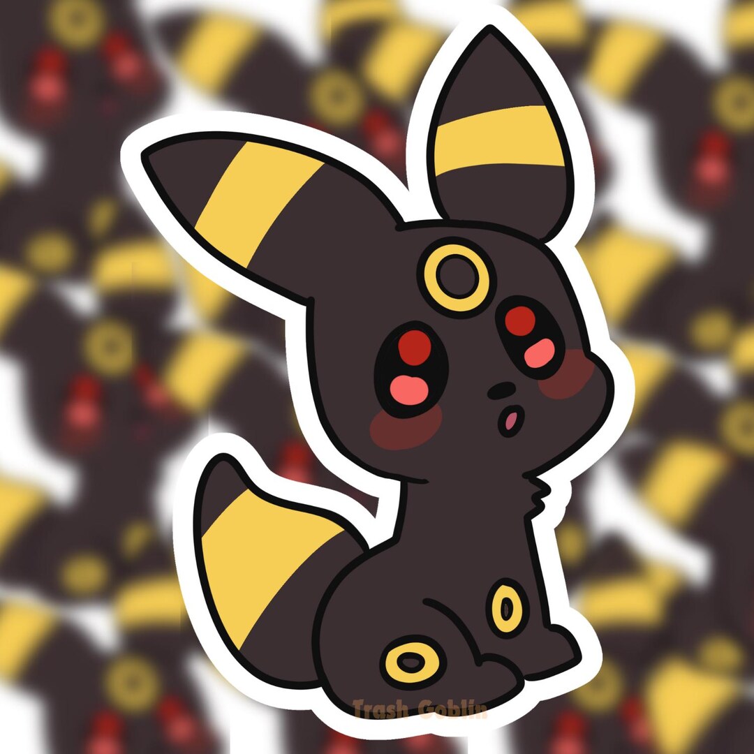 Umbreon Vinyl Sticker: Waterproof Weatherproof Decal - Etsy