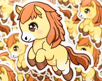 Horse Sticker, Happy Horse, Horse, Horse Vinyl, Smiling Horse, Cute ...
