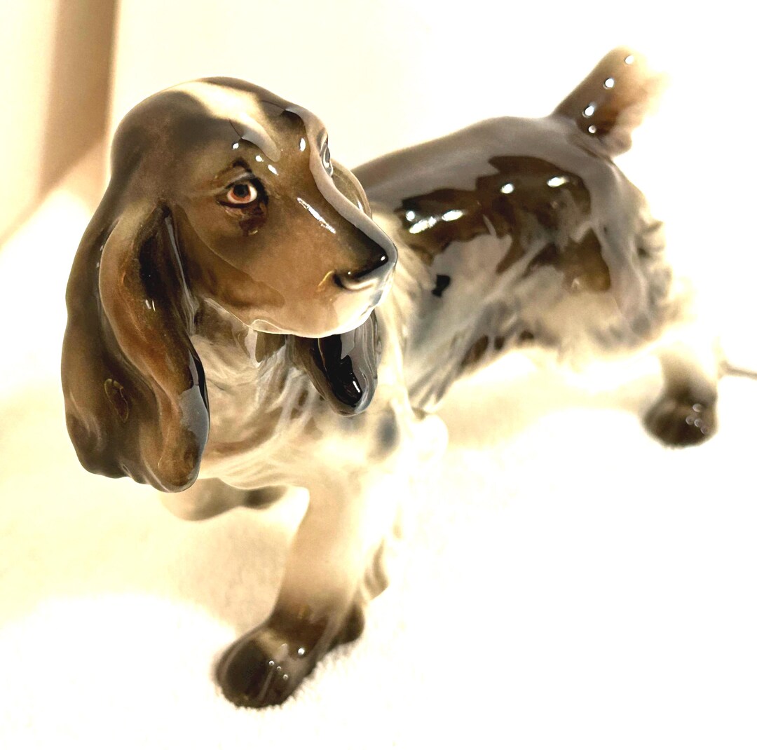 Vintage Ceramic Cocker Spaniel Figurine: Mid-century Dog Decor - Etsy