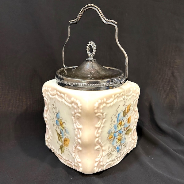 Antique Biscuit Jar - Etsy